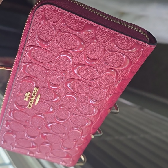 Coach | Bags | Coach Dusty Pink Embossed Womens Wallet Nwot | Poshmark